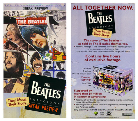 Beatles Anthology video - first ads
